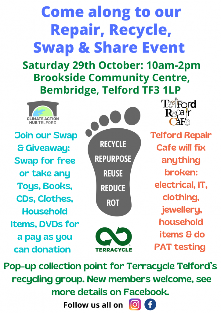 Join Our Repair, Recycle, Swap & Share Event – Climate Action Hub Telford