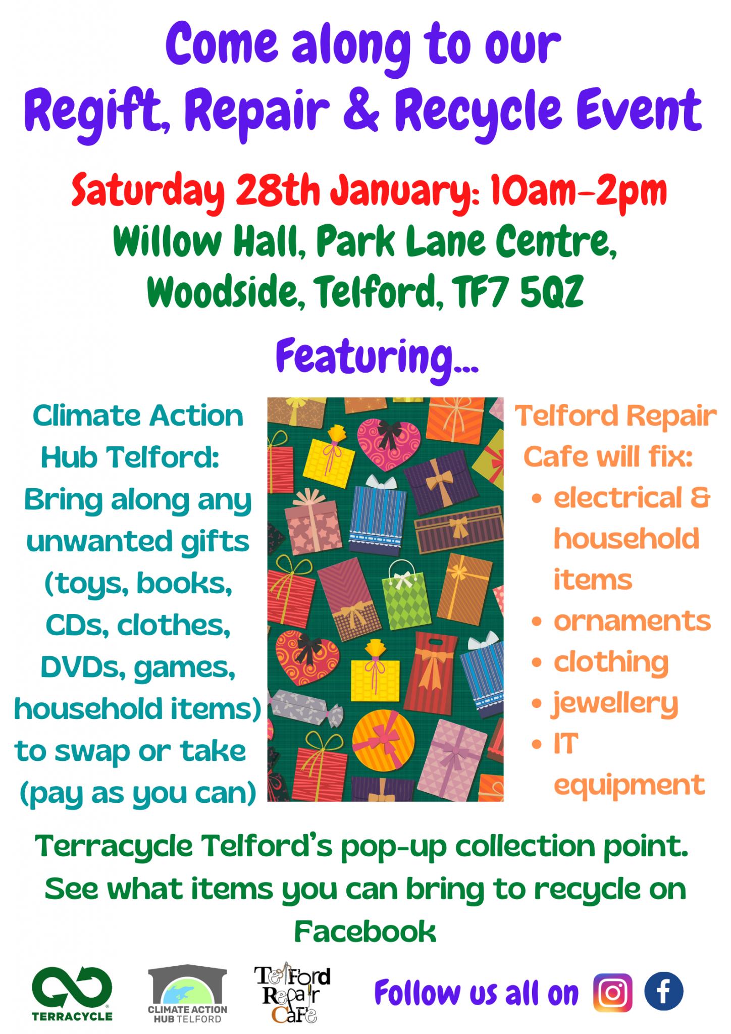 Join Our New Year Regift, Repair, Recycle & Swap Event, in Park Lane ...